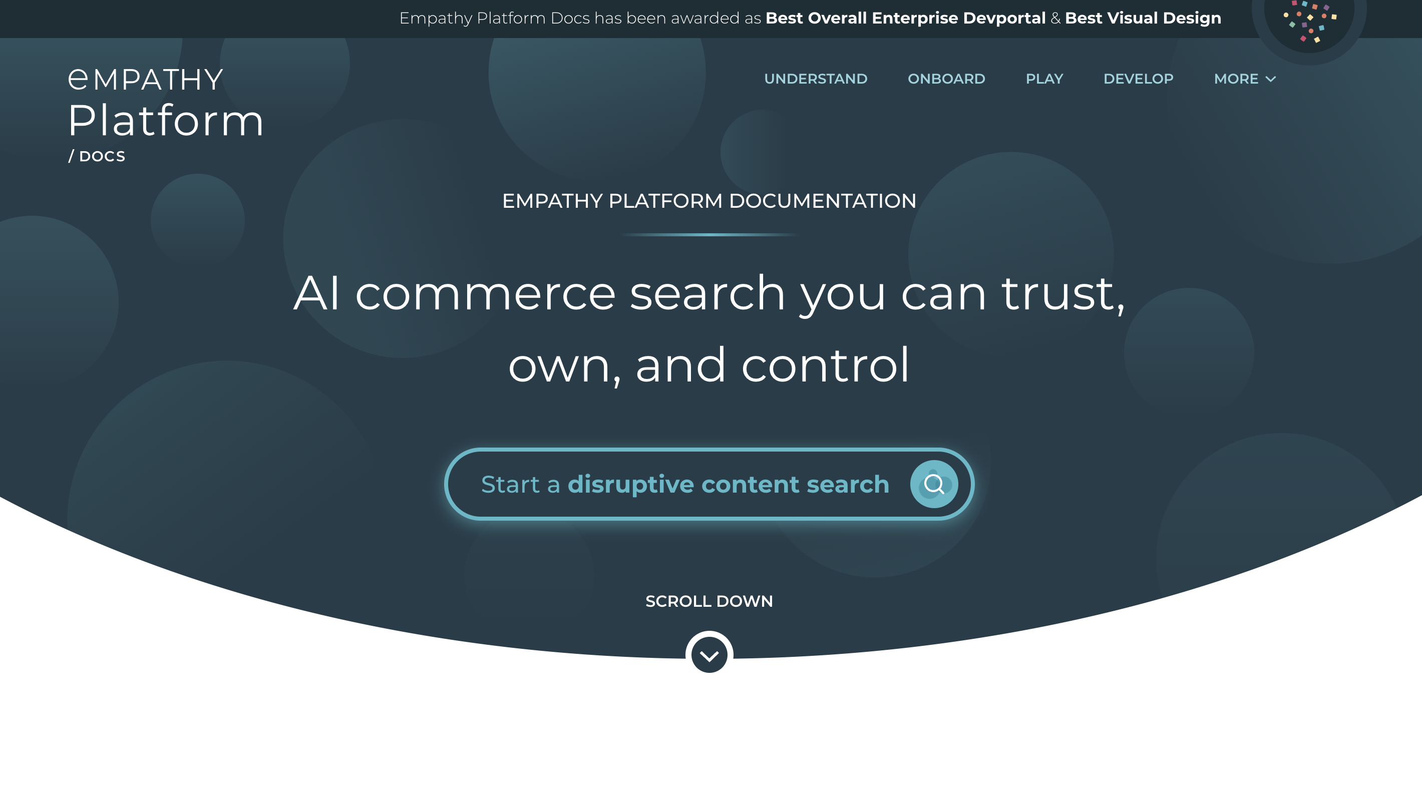 Empathy Platform Docs (2024) | DevPortal Awards